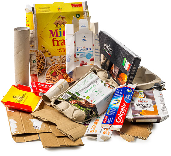 Sådan sorterer du dit affald af pap